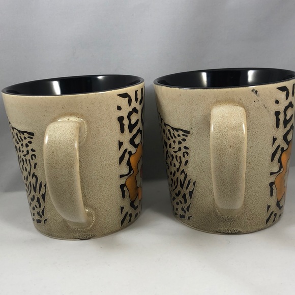 Blue Harbor | Kitchen | Set Of 2 Leopard Blue Harbor Mugs 6oz | Poshmark